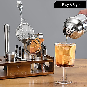 Etens Mixology Bartender Kit, House Warming Gifts New Home Bar Accessories | Cocktail Shaker Set Martini Bar Tools Sets | Drink Mixing Mixer Bartending Barware | Housewarming Gifts for New House