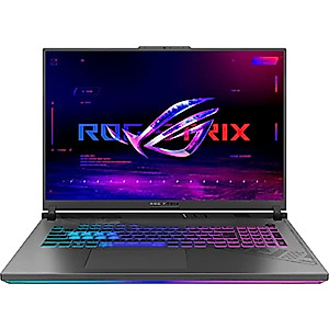 ASUS ROG Strix G18 18" IPS Gaming Laptop (Intel i9-13980HX 24-Core, 64GB DDR5, 2x8TB PCIe SSD, GeForce RTX 4080 12GB, 240Hz, RGB KYB, Thunderbolt 4, WiFi 6E, Win11Pro) w/Dockztorm Dock
