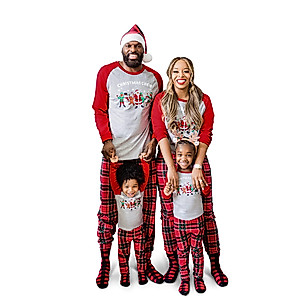 The Children's Place baby girls Family Matching Christmas Holiday Sets, Snug Fit 100% Cotton, Adult, Big Kid, Toddler, Pajama Set, Santa Xmas Crew, Large US