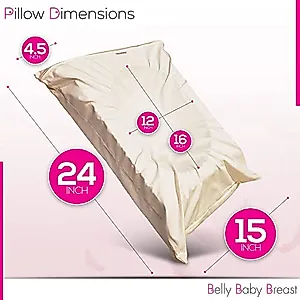 Belly Pillow Pregnancy Pillow | Stomach Sleeper | Belly Down Sleeping Maternity Pillow | Face Down Pillow | Pregnancy Pillows for Sleeping on Stomach | Belly Baby Breast