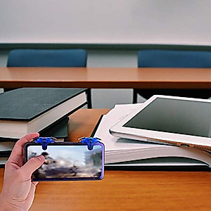 Mikikit Mobile Game Controller Trigger Joycon Accessories 2pcs Game Triggers Game Controller Trigger Gaming Trigger Gamepad Trigger Phone Triggers Phone Metal Nativity