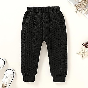 Little MISS Sassy Infant Baby Boy Girl Clothes Fall Cartoon Hoodie Sweater Tops and Sweatpants Winter Outfits Baby Sweatsuit (Black, 12-18 Months)