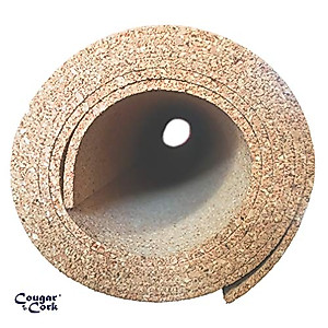Cougar Cork Roll 24" x 48" | 1/8" Thick | Premium 100% Natural Cork for DIY Projects