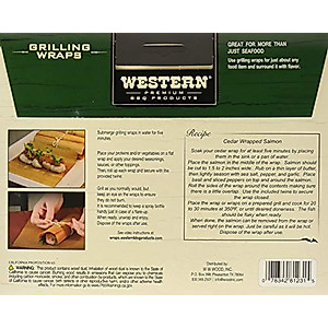 WESTERN 81231 Premium BBQ Products Grilling Wraps, Cedar