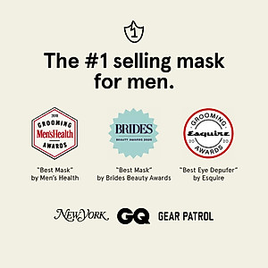 JAXON LANE BRO MASK: Korean Face Mask for Men | 2 Pc. Hydrating Anti Aging Sheet Masks Contains Vitamin C, Vitamin E, Hyaluronic Acid, Hydrolyzed Collagen for Face Care & Acne Treatment (4 Pack)