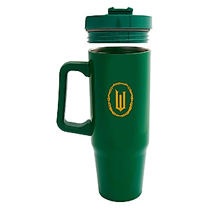 WICKED 900ml Insulated Tumbler with Straw and Lid | Official Merchandise by Polar Gear Movie Themed Travel Tumbler Cup | Double Wall Stainless Steel Tumbler Insulated Cup, Green