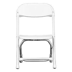 Flash Furniture 2 Pack Kids White Plastic Folding Chair