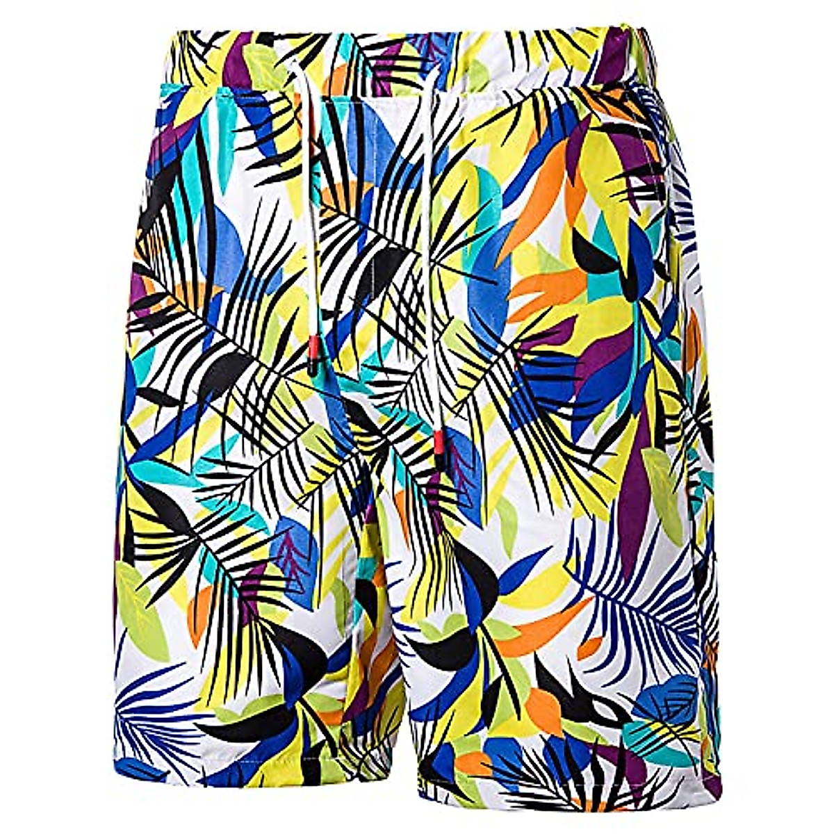 Vintage Mens Bathing Suit Costume Beach 2-Piece Sets & Summer Men’s Shorts Printed Sleeve Short Men Jacket and Pants Set Grey