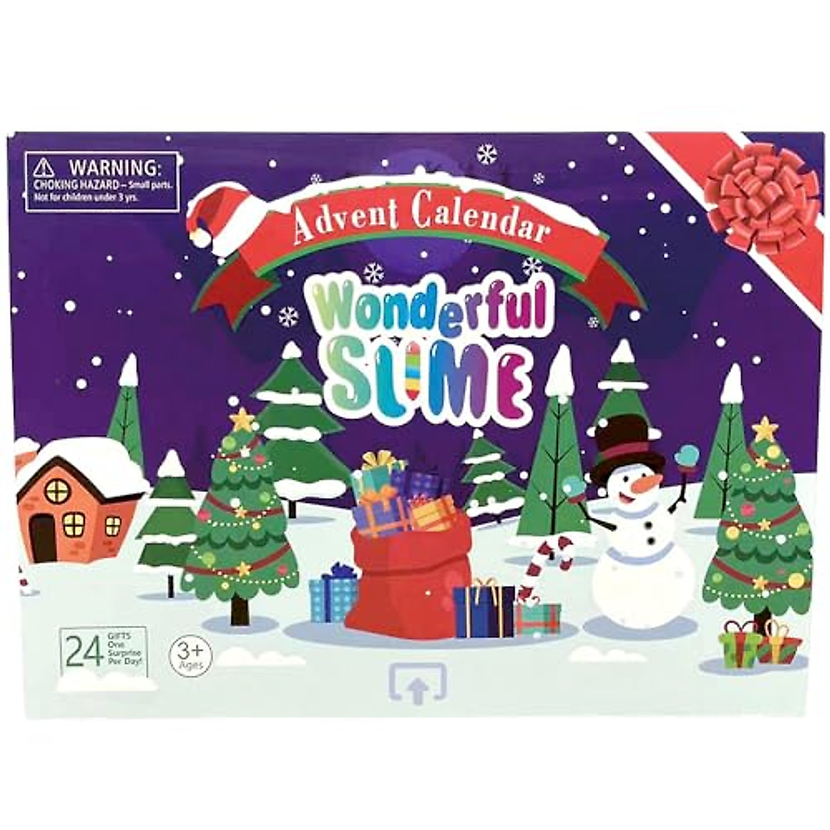 PANSHAN Fidget Advent Calendar 2023 Crystal Slime Christmas Countdown Calendar Toys Holiday Set 24 Days Xmas Surprise Gift Toys for Kids Girls Boys Ages 3 4 5 6 7 8 9+