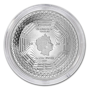2020 Tokelau 1 oz Silver Equilibrium Coin Brilliant Uncirculated (in Capsule) with Certificate of Authenticity $5 BU