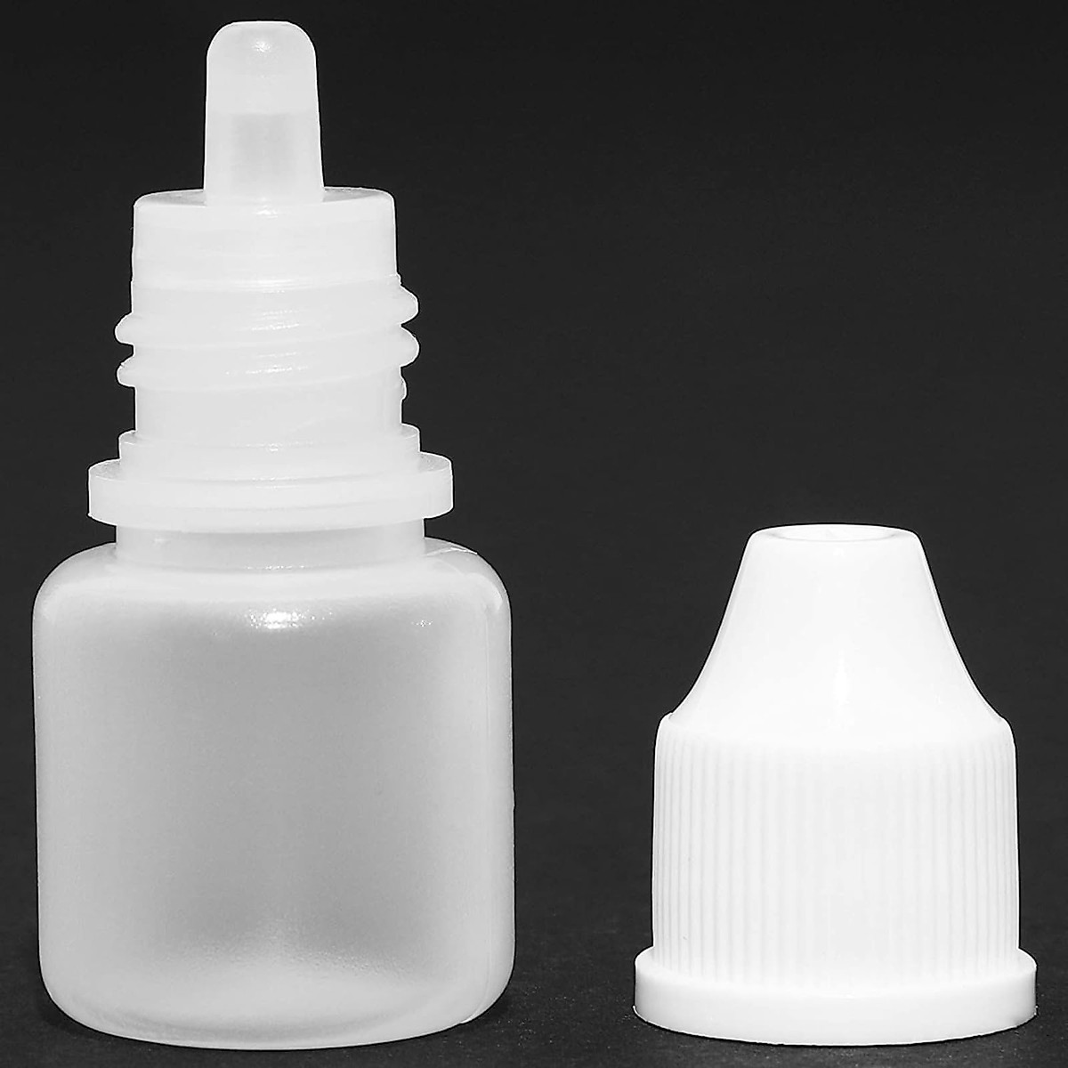Juvale Liquid Dropper Bottles with Cap (5ml, White, 50 Pack)