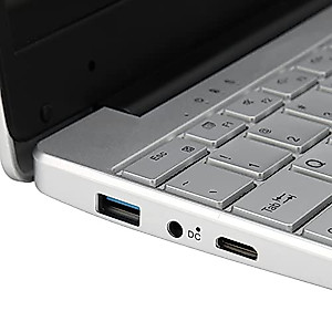 Zyyini Fingerprint Unlock Laptop, 15.6in 12GB RAM128GB ROM WiFi Laptop for Windows 10,Backlit Keyboard with Touchpad and Numeric Keypad,for Daily Use