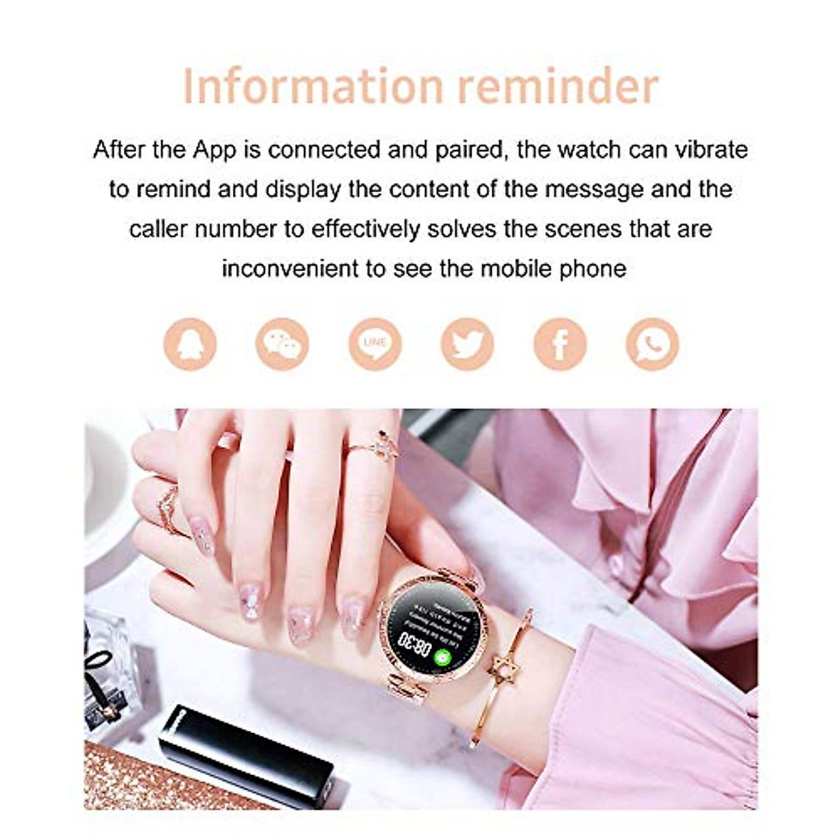 Smart Watch for Women,Fitness Tracker with Blood Pressure Heart Rate Waterproof Bluetooth Pedometer Sleep,Sport Activity Tracker Compatible for iOS Android Phones,(Silver Gray)
