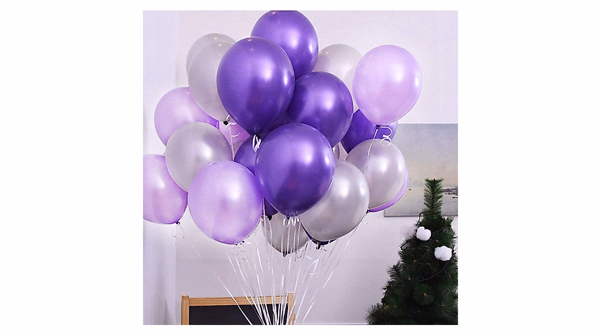 50 Pack Purple Balloons for Celebrations & Events