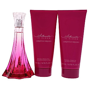 Christian Siriano Silhouette In Bloom for Women - 3 Pc Gift Set 3.4oz EDP Spray, 6.7oz Perfumed Body Lotion, 6.7oz Perfumed Shower Gel