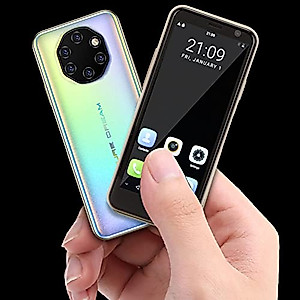 Yunseity Mini Unlocked Smartphone, Soyes S10I Facial Fingerprint Unlock Cellphone, Front 8MP Rear 13MP, Supports Dual Sim Cards, Lasting Battery, for Students Elderly (Black)