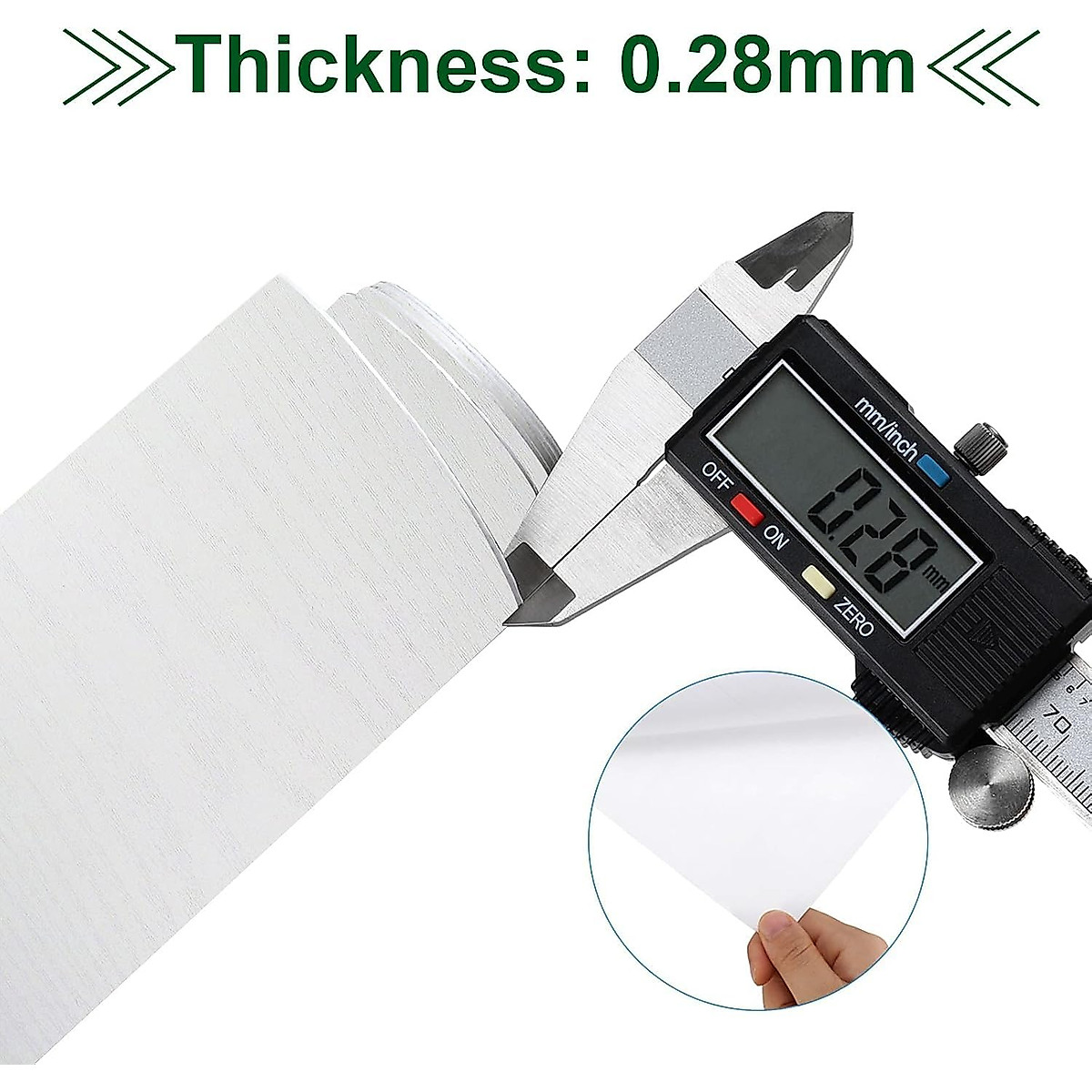 Oxdigi White Wood Contact Paper - 15.7 x 78.7 Inches - Self-Adhesive, Removable and Waterproof - Ideal Peel and Stick Wallpaper for Cabinet, Countertop, Desktop, Rental Property, Kitchen