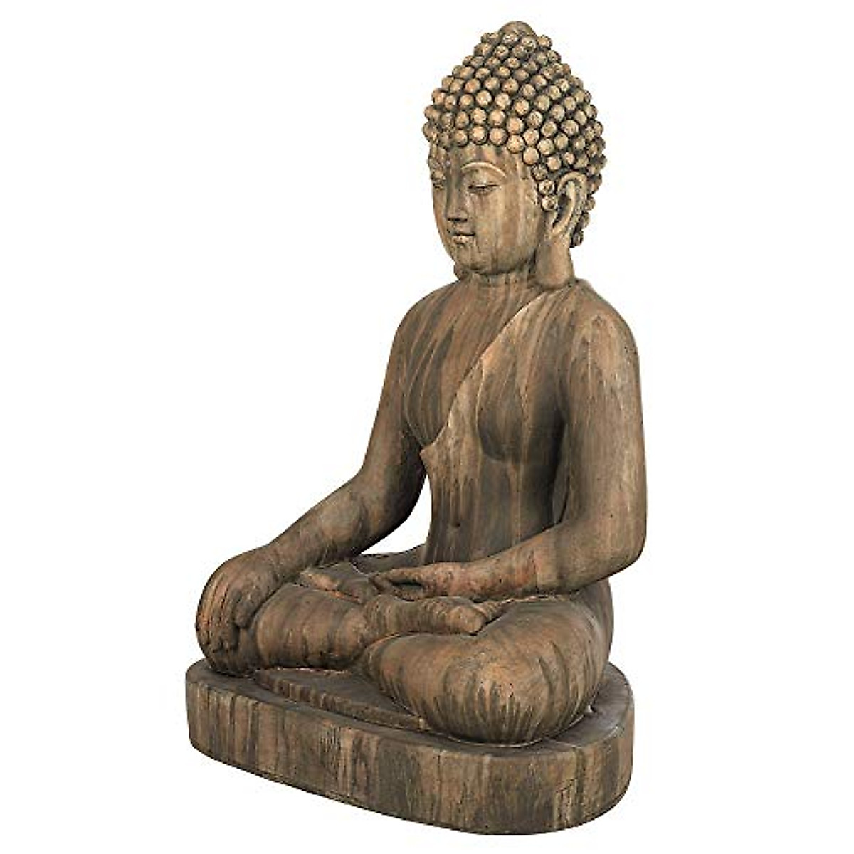 John Timberland Zen Buddha Outdoor Statue 29 1/2" High Floor Sitting Weathered for Yard Garden Lawn