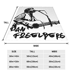 Flannel Blanket Dan Fogelberg Soft Lightweight Throw Blanket Warm Durable Sofa Couch Decor Beding 60"X50"