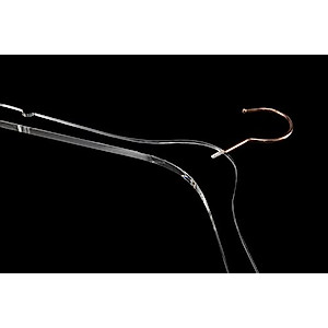 Acrylic Hangers (Rose Gold) Boutique Hangers Premium Clear Lucite Plexiglass Clothes Hangers