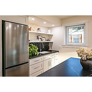 SHARP SJB1255GS Refrigerator with Bottom-Freezer, Counter-Depth, 24 Inch, 11.5 Cubic Foot, Stainless Steel