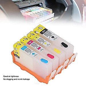 Fafeicy 4PCS Ink Cartridge,Permanent Chip Replacement Refill Ink Cartridge PP for Office (HP 934-935)