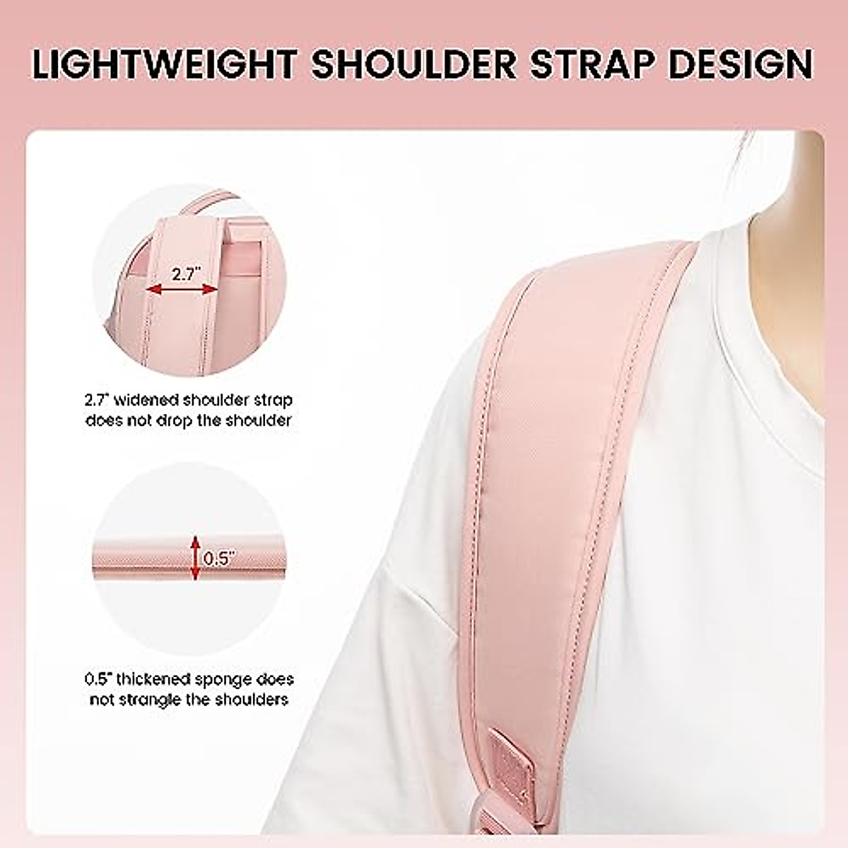 LOVEVOOK Cute Backpack Purse for 14-16 Year Olds, Fit 15.6 Inch Laptop Fashion Backpack for Women, Lightweight Waterproof Casual Backpack for College Essential, Durable Travel Daypack, Pink