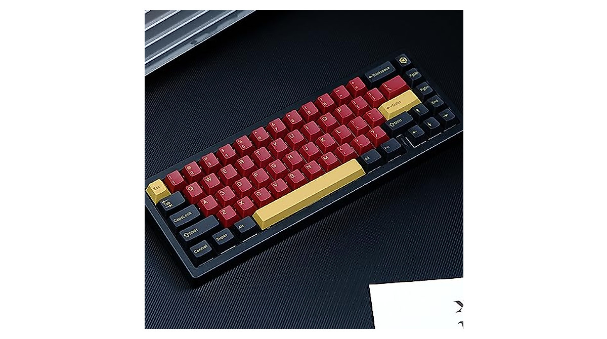 175 Keys Red Samurai Keycaps PBT Double Shot Cherry Profile Keycap for ...
