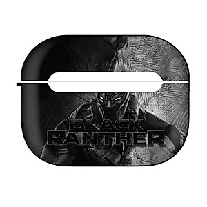 ZELLUX Mar vel Aven gers AirPods Pro Protective case Cover Accessories TPU Material, Full Protection Shock-Proof Cover with Keychain (Black-pan-Ther)