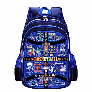 JDEIFKF Basketball Backpack Laptop Backpack For Men Women, Basketball Backpacks Shoulder Bag For Travel Hiking Camping Daypack