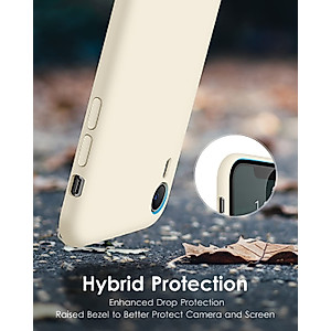 DTTO Compatible with iPhone XR Case, Ultra Slim Soft Premium Liquid Silicone [Military Grade Drop Protection] Full-Body Protective Bumper Case for iPhone XR 6.1 inch (Milk White)