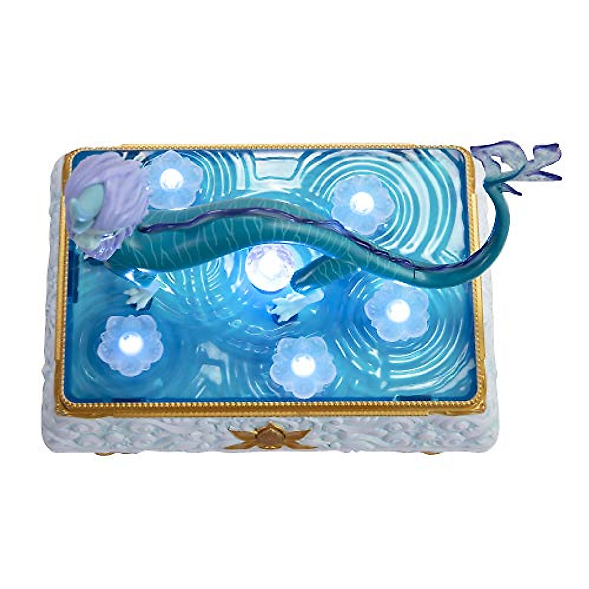 Disney's Raya and The Last Dragon Sisu Dragon Chest Jewelry Box Features Color Changing Lights & Music
