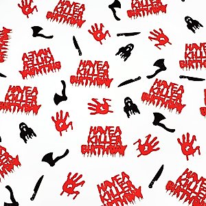 Glitter Have a Killer Birthday Confetti, Halloween Birthday Party Decorations, Murder Mystery Birthday Party Scary Horror Birthday Party Decorations(100pcs)