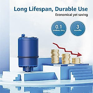 AQUA CREST NSF Certified Water Filter, Replacement for Pur® RF9999® Faucet Water Filter, Pur® Faucet Model FM-2500V, FM-3700, PFM150W, PFM350V, PFM400H, Pur-0A1 (6 Count), Model No.: AQU-CF08A