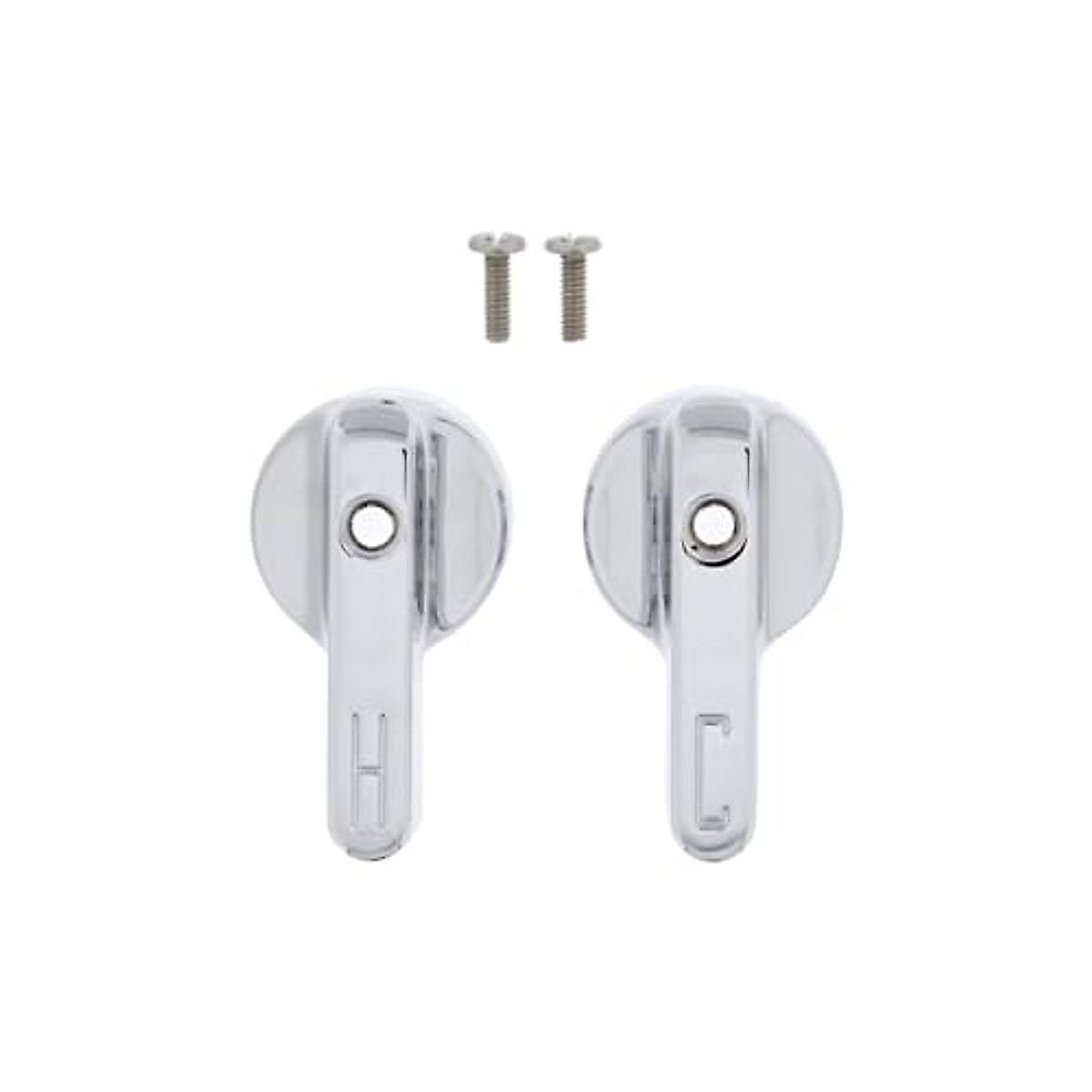 Empire Faucets Bathtub Faucet Handles - Chrome Replacement Bathtub Faucet Knobs - 17pt Broach Metal Lever Shower Handles