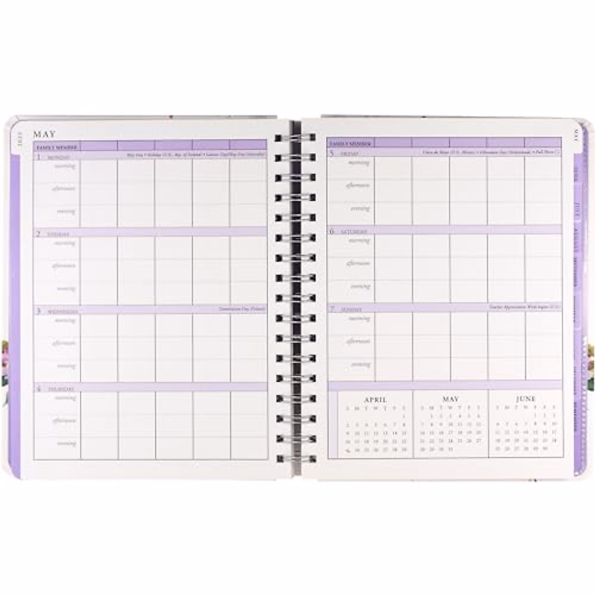 2023 Hydrangeas Family Weekly Planner (18-months, July 2022 - December 2023)