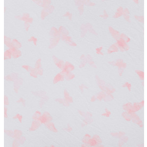 Andi Mae Changing Pad Cover - Watercolor Pink Butterflies -100% Jersey Cotton - Fits Standard Changing Pads