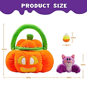 JOYIN Baby's Pumpkin Halloween Playset with 8 Fun Play Pieces, Plush Goodie Bags Stuffers/Fillers, Halloween Party Decoration, Prizes and Gifts for Infants Boys and Girls