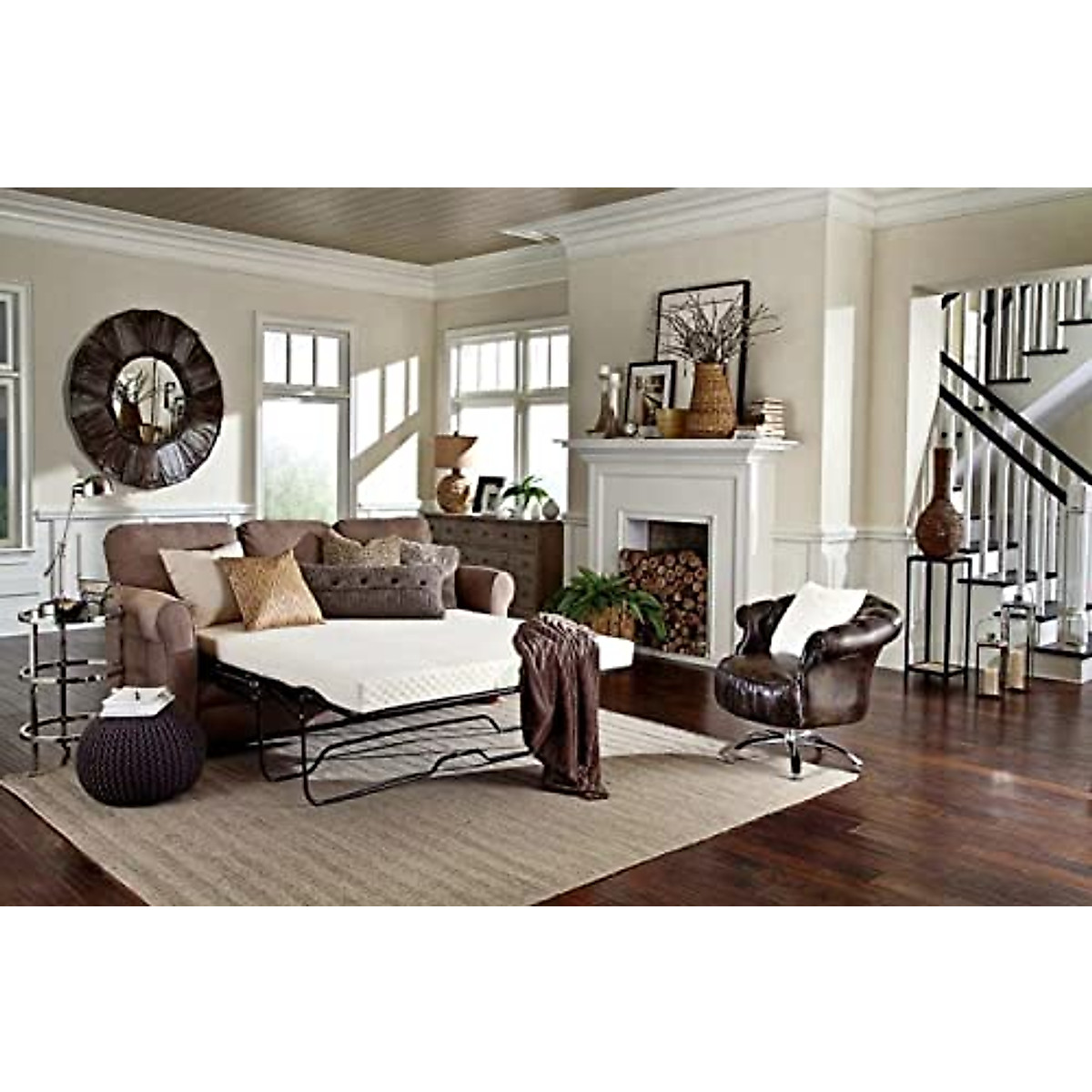 PlushBeds Sofa Mattress Premium Memory Foam | Handcrafted in The USA | CertiPUR-US® Certified Plush Foam Layer | GreenGuard Gold Certified | Luxurious Comfort | Superior Support | Twin Wide