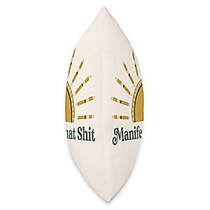 Boho Manifesting Designs Boho Positivity Gift Manifest That Shit Law of Attraction Throw Pillow, 18x18, Multicolor