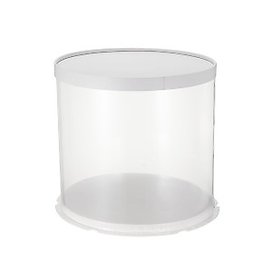 Mobestech 2pcs Box Paperboard and Material Cake Packaging Boxes Round Design for Home Shop and Events