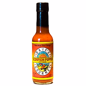 Dave's Gourmet Scorpion Pepper Hot Sauce - Fiery Addition to Dips Sauces and Soups