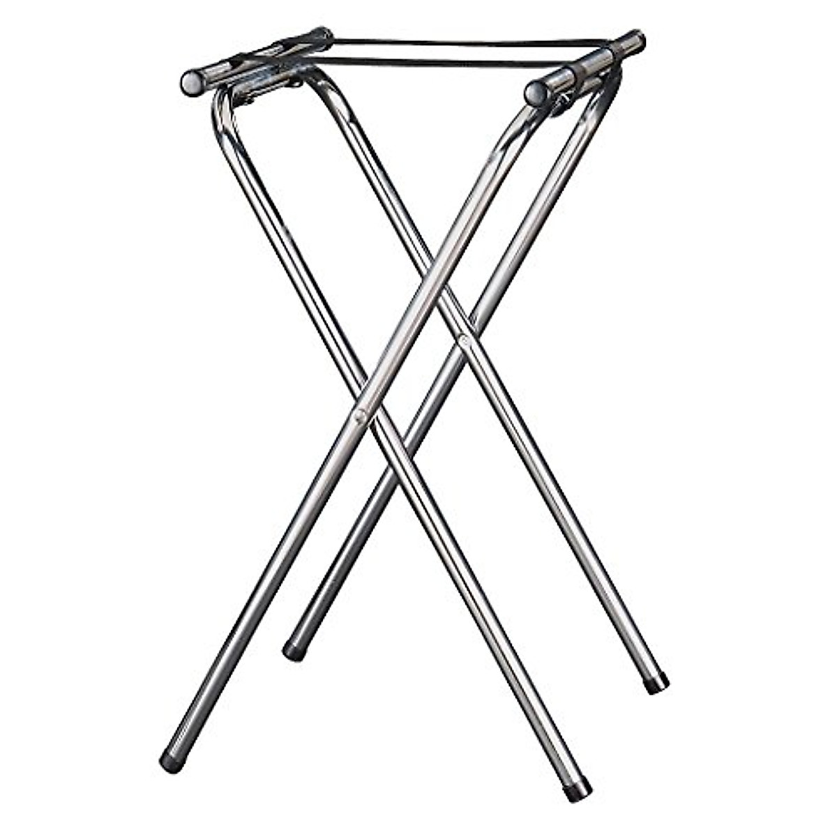 American Metalcraft Polished Chrome Deluxe Metal Tray Stand