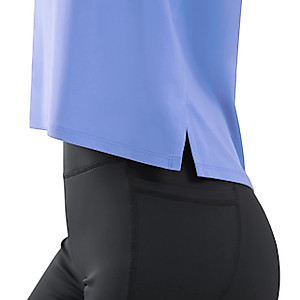 Workout Tops for Women Crop Sleeveless Workout Shirts for Women Athletic Running Yoga Tank Top for Women Blue