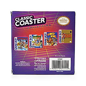 Nintendo Gameboy Classic Collection 4" Coaster Set, Multi-Colour