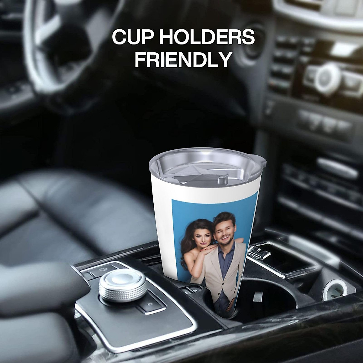 Custom-made Car Cups for Tea Coffee Water, Custom Photo Tumbler 20OZ Lid Straw Cleaning Strip Available, Custom Insulated Mug for Home Office Outdoor Travel, Gifts for Anniversary Birthday