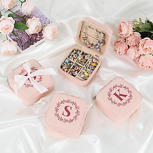 Charm Bracelet Making Kit for Girls 3-12, Kids Jewelry Making Kit 66Pcs Jewelry Kits for Girls Ages 8-12 Jewelry Maker Craft Necklace Birthday Christmas Gifts with Initial Jewelry Organizer Box - C