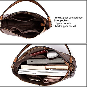 CLUCI Women Wallet Leather Bundles with Purses and Handbags for Women Designer Leather Hobo Tote