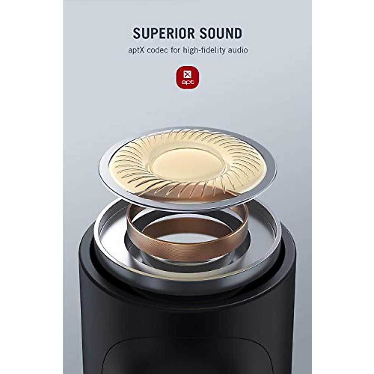 Wireless Bluetooth Headphones, Ipx5 Waterproof Wireless Earbuds, Cvc6.0 Noise Canceling Headphones with Microphone, Suitable for Outdoor, Running, Gym -X5/Black