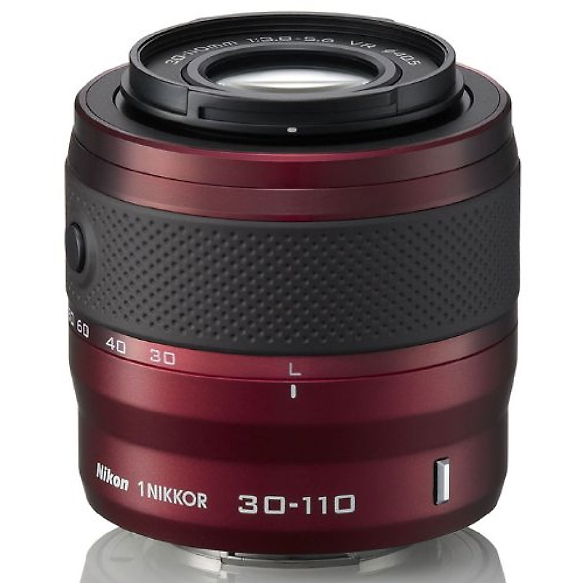 Nikon 1 J2 Compact System Camera with 10-30mm and 30-110mm Double Lens Kit - Red (10.1MP) 3 inch LCD